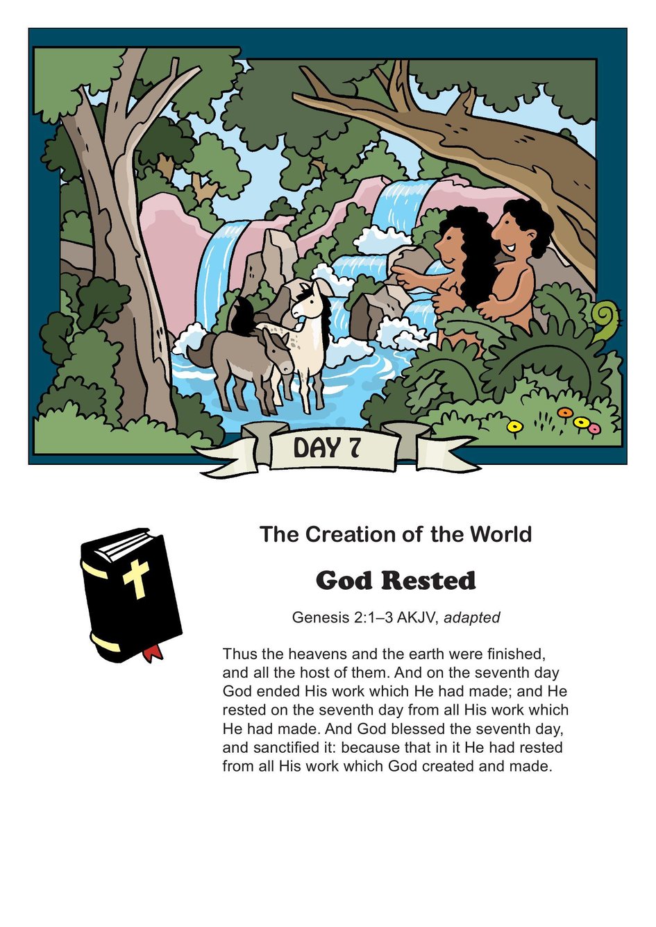 God Resting On The Seventh Day